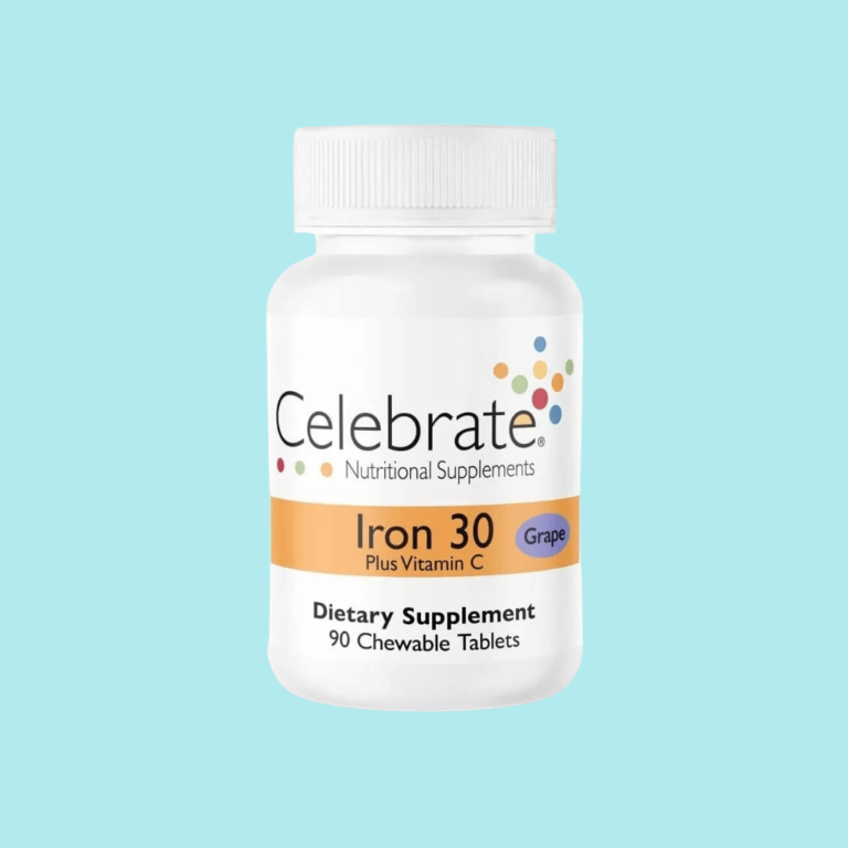 Hierro masticable 30 mg sabor uva por 90 tabletas – Nutriclic